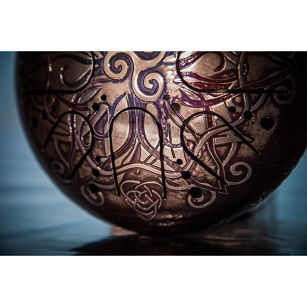 Tank Drum Kosmosky 9" (22 cm) KSY-56 "Triskele" B minor/Hand Pan/Steel Drum/Tongue drum/Singing bowl