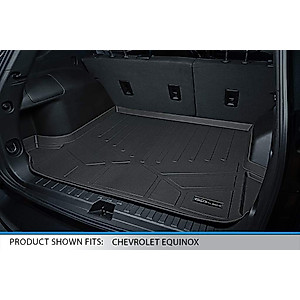 SMARTLINER All Weather Custom Fit Cargo Trunk Liner Floor Mat Black Compatible with 2018-2022 Chevrolet Equinox/GMC Terrain
