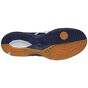 ASICS Women's Gel-Tactic Volleyball Shoe, Estate Blue/White/Silver, 8 M US