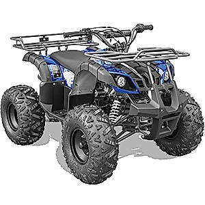 MotoTec Bull 125cc 4-Stroke Kids Gas ATV Blue