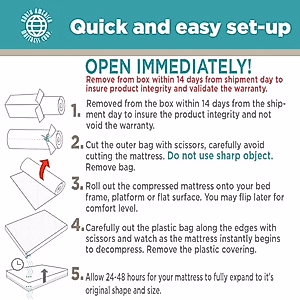 Big Trucker-Firm Layered Foam Truck Mattress Specifically Designed for Larger Drivers, 80" x 39" x 7"