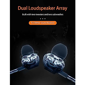 MAS CARNEY TI9 Wired USB Type C Headphones, USB C Earbuds, in-Ear Earphones with Microphone for Samsung S20, Huawei P30 P40, Oppo, Honor, Google Pixel and Other Smartphones with Type-C Interface