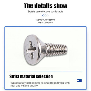 Dewkou 4 PCS Braking Disc Rotor Screws Kit, Stainless Front Rear Braking Set Bolts, Suitable for Honda Hyundai and Kia Models Best Alternative to Mazda (Silver)