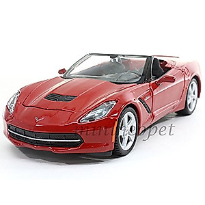 MAISTO 31501 2014 14 Chevy Corvette C7 Stingray Convertible 1/24 DIECAST RED,#G14E6GE4R-GE 4-TEW6W206680