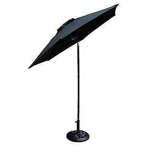 Shop4Omni Patio Shade Umbrella with Tilt (Black)