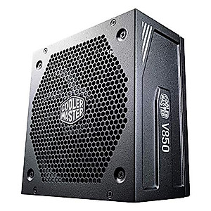 Cooler Master V850 Gold V2 Full Modular,850W, 80+ Gold Efficiency, Semi-fanless Operation, 16AWG PCIe high-Efficiency Cables