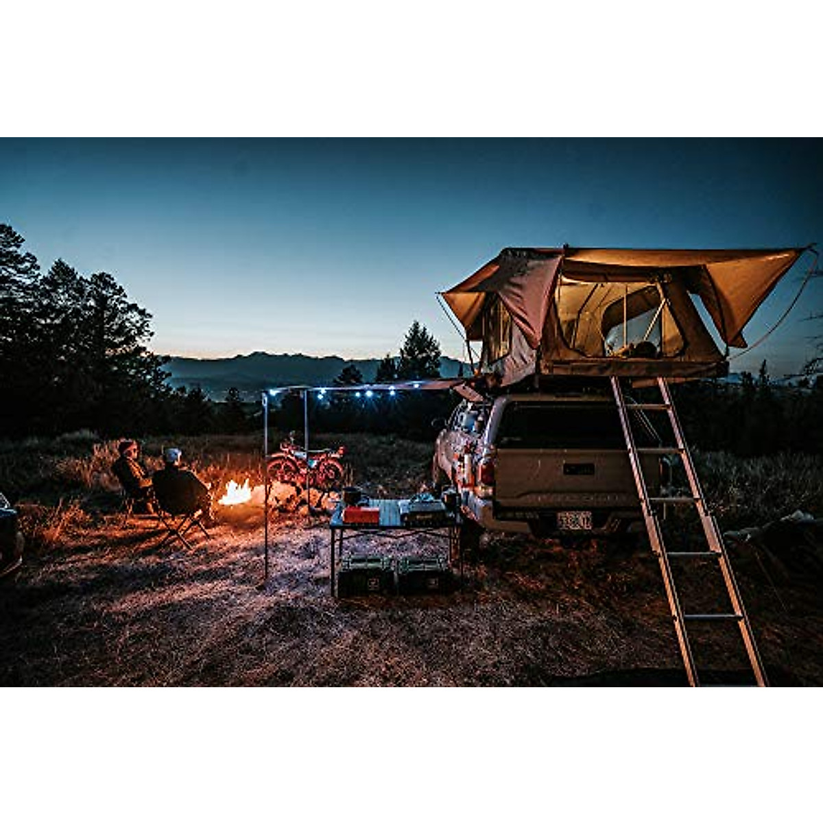 MPOWERD Luci Color Solar String Lights + Phone Charger: Color 18' Rechargeable via Solar or USB-A, 100 Lumens LEDs and 7 Colors, Lasts Up to 15 Hours, Waterproof, Camping, Pool/Patio, and Travel