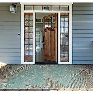 Couristan Monaco Area Rug, 2' x 3'7", Aqua
