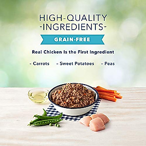 Blue Buffalo Freedom Grain Free Natural Puppy Wet Dog Food, Chicken 12.5oz cans (Pack of 12)