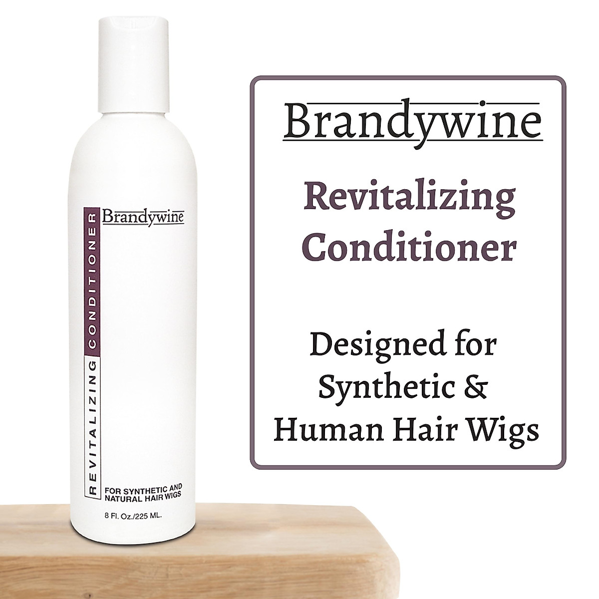 Brandywine Revitalizing Conditioner for Synthetic and Natural Hair Wigs, 8 Ounce
