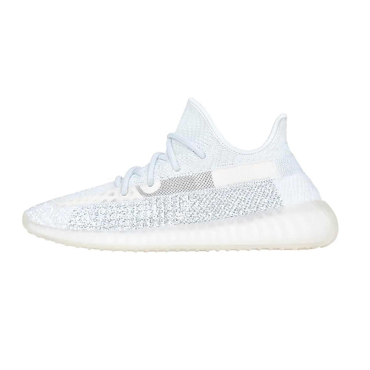 adidas Mens Yeezy Boost 350 V2 Reflective FW5317 Cloud White - Size 9.5