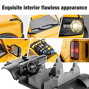 EAZYRC 1/18 Bronx RC Car RTR 4WD, 5km/h RC Truck Remote Control Crawler Off-Road Vehicle for Boy Men with USB Charger,Battery, 2.4Ghz Transmitter (Yellow)