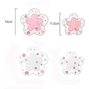 Durable Non-Slip Sakura Coffee Cup PVC Coaster Home Tea Coaster Bowl pad placemat Coaster(S)