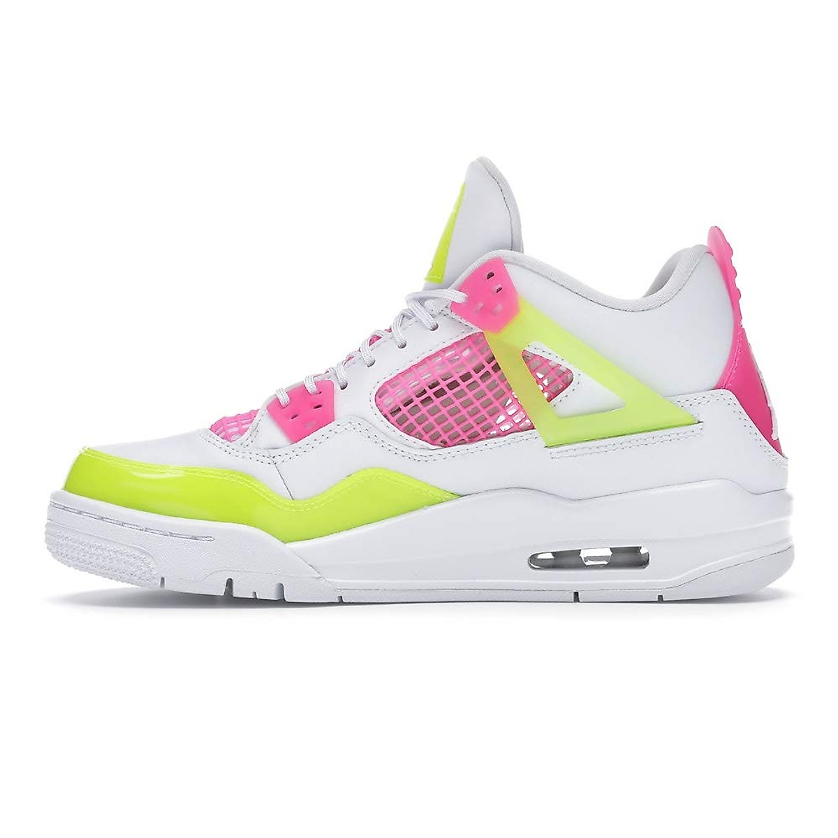 Jordan Big Kid's 4 Retro SE Lemon Venom White/White-Lemon Venom (CV7808 100) - 5