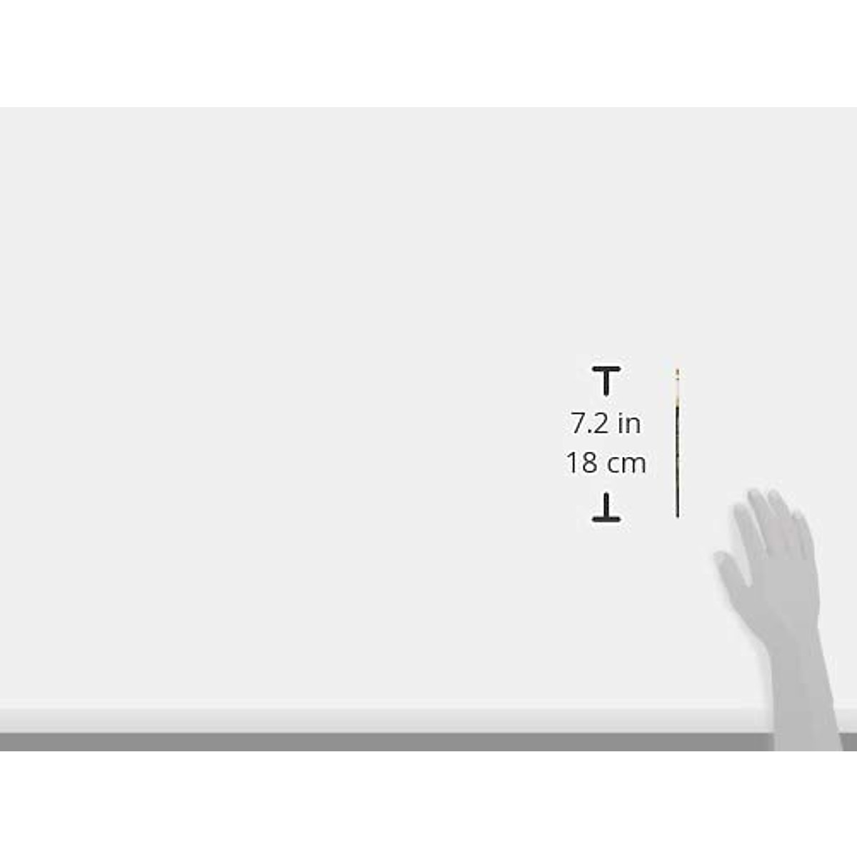 KINGART Original Gold 9120-1/8 Flat Rake Series Premium Golden Taklon Multimedia Artist Brushes