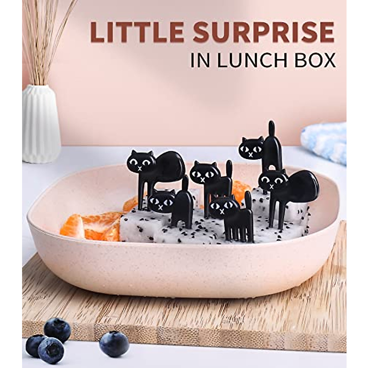 152PCS Food Picks for Kids, SEANSDA Fun Kids Food Picks for Picky Eaters, Cute Animal Fruit Toothpicks, Reusable Toddler Food Pick, Kids Lunch Accessories for Bento Box - BPA Free