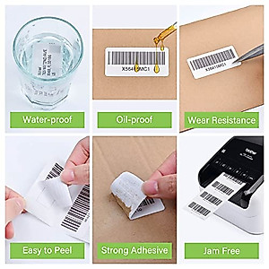 GREENCYCLE 20 Pack Compatible for Brother DK-1209 Standard Address Paper Label Roll with Cartridge 1-1/7" x 2-3/7" (29mm x 62mm) White Labels Used in QL-560 QL-570 Ptouch Label Printers