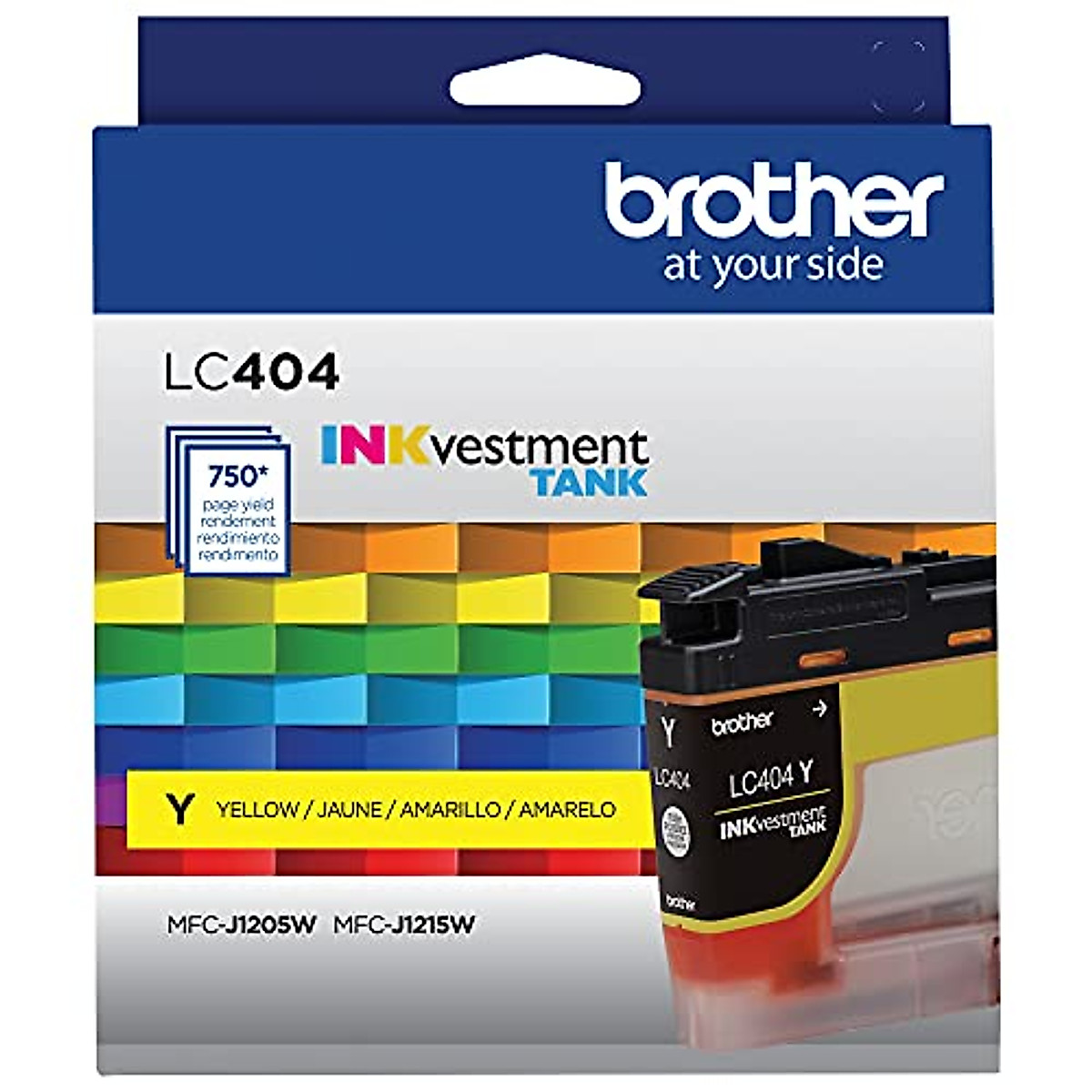 Brother Genuine LC404Y Yellow INKvestment Tank Ink Cartridge