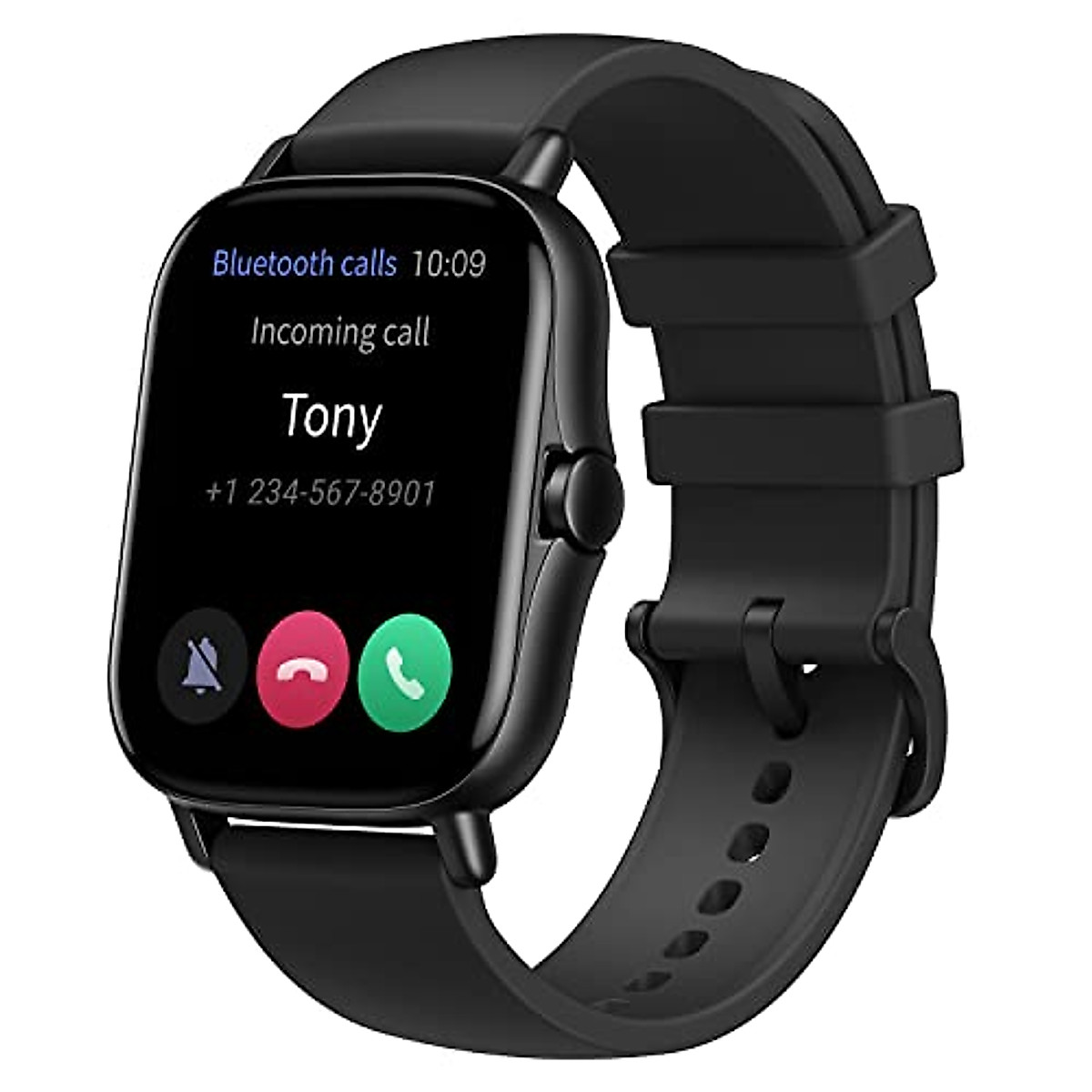 Amazfit GTS 2 Smart Watch for Men Android iPhone, Bluetooth Phone Call, Built-in ALEXA & GPS, Fitness Watch with 90 Sports Modes, Blood Oxygen Heart Rate Sleep Tracker, 5 ATM Water Resistant, Black