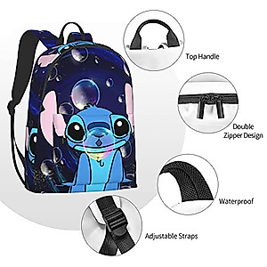 Anime Backpack, 16 Inch Large Capacity Multifunction Laptop Backpacks Daypack, Cute Cartoon Book Bag for Work Travel
