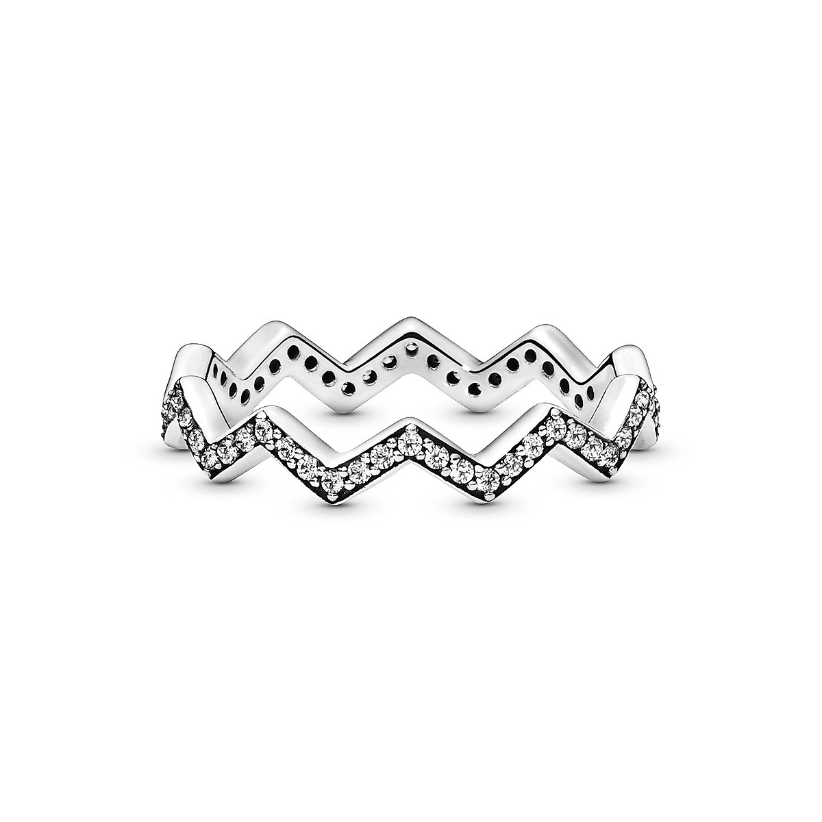 PANDORA Shimmering Zigzag, Clear CZ