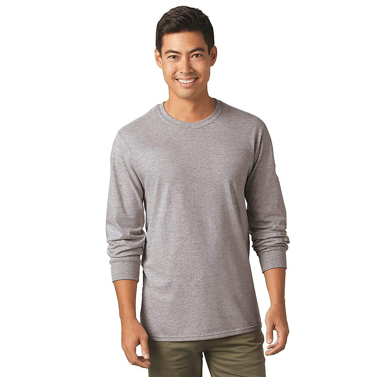 Fruit of the Loom Adult Iconic Long Sleeve T-Shirt M True RED