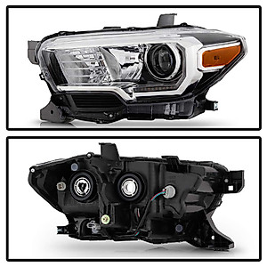 Carpart4u - Aftermarket Switch Back LED Projector Headlights For Toyota Tacoma 2016-2019 SR / SR5