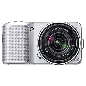 Sony Alpha NEX-3 Interchangeable Lens Digital Camera w/18-55mm Lens (Silver)- 14.2 Mpix