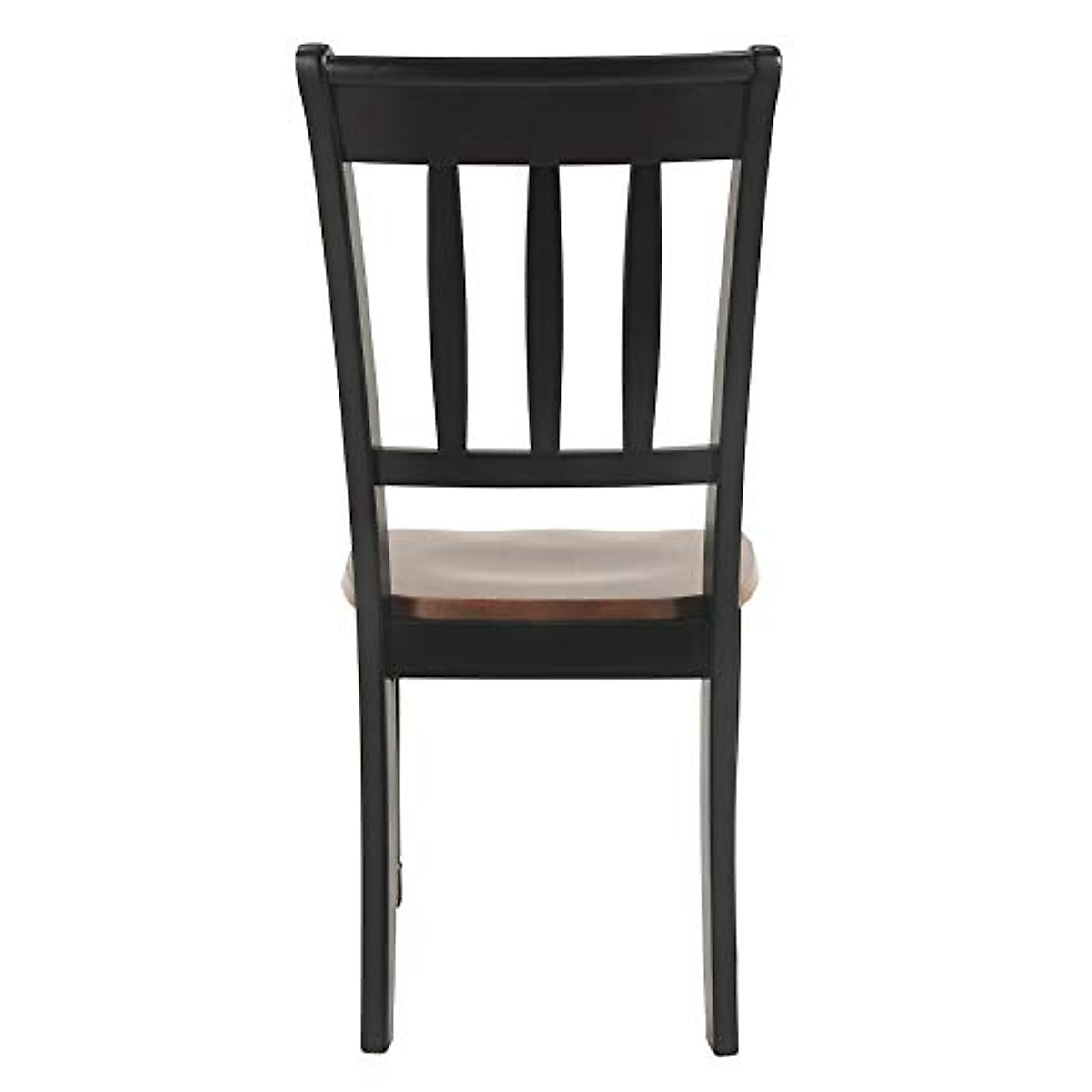 Signature Design by Ashley Owingsville Modern Farmhouse Dining Room Side Chair, 2 Count, Black and Brown