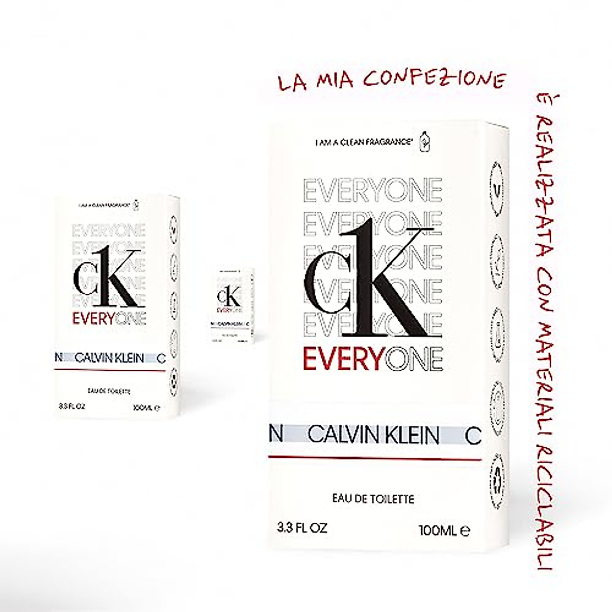 Calvin Klein CK Everyone Unisex Eau de Toilette, 3.3 Fl Oz