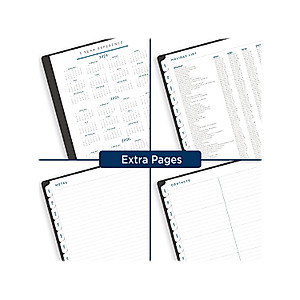 2024 AT-A-GLANCE Signature Lite 8.5-inch x 11-inch Weekly & Monthly Planner, Black (YP905L-05-24)