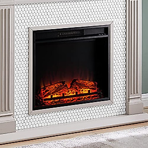 SEI FURNITURE 23” Base Electric Firebox w/Remote Control, Black