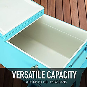 Permasteel 80 Quart Portable Picnic Cooler in Turquoise