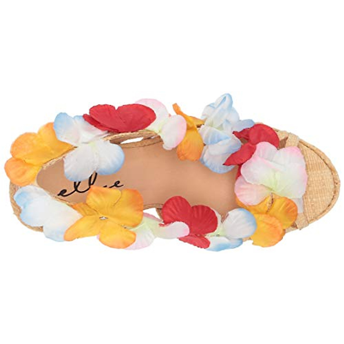 Ellie Shoes Women's 402-LUAU Wedge Sandal, Multi, 8 M US