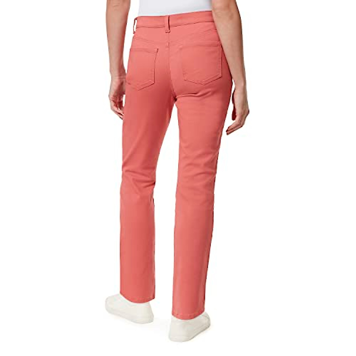 Gloria Vanderbilt Women's Amanda Classic High Rise Tapered Jean Standard, Persimmon, 10