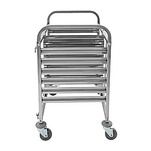 YMVDYID 6 Tiers Bun Pan Rack,Stainless Steel Commercial Bakery Rack,Cooling Storage Rack with Wheels for Bakery, Restaurant & Catering