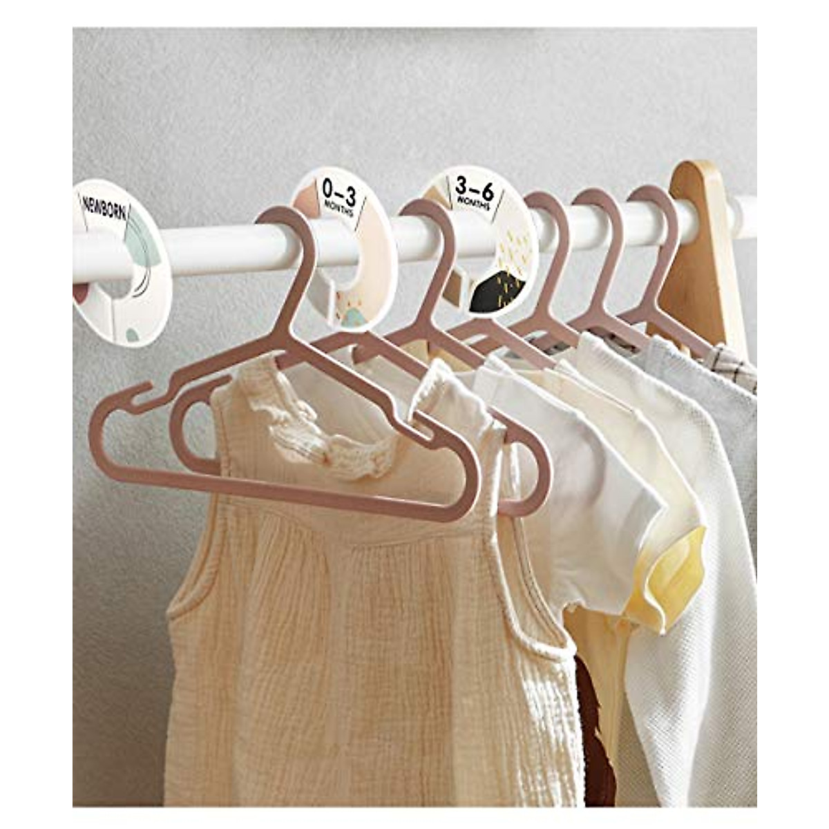 Baby Closet Size Dividers, Modern Graffiti pattern Unisex Nursery Closet Dividers, Closet Organizer, Nursery Decor & Baby Gift (Red)