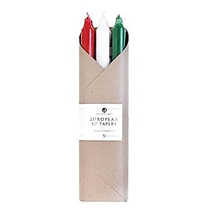 Northern Lights Premium 12 Inch Taper Candles – Smokeless Dripless, 6 Piece Boxed Set … (Autumn Harvest)