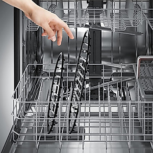 DIMESHY Roasting Rack, Black with Integrated Feet, Enamel Finished, Nonstick, fit for 13 inches oval roasting pan, safety, dishwasher, Great for Basting, Cooking, Drying, Cooling rack.(10”x 6.5”)