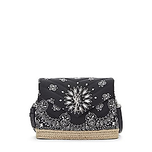 Yves Saint Laurent, Pre-Loved Black Bandana Canvas Loulou Toy, Black