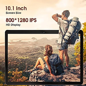 SGIN 10.1 Inch Tablets, Android 12 Tablet, 2GB RAM 64GB ROM, Quad-Core Processor, 5000mah, 2+5MP Camera, WiFi, IPS HD Touch Screen (Black)