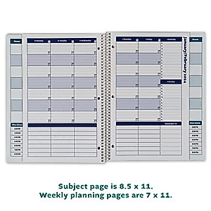 Order Out Of Chaos 2023-2024 Academic Planner, Daily, Weekly & Monthly Time Management School Agenda, Size 8.5x11 (July 2023-June 2024),Blue/Teal