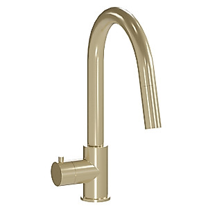 ZLINE Autograph Edition Gemini Touchless Kitchen Faucet in Champagne Bronze (GEM-KFS-CB)