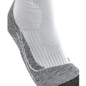 FALKE Men's TE2 Tennis Socks, Breathable Quick Dry, Mid Calf, Medium Cushion, Stabilizing High Protection Sock, White (White-Mix 2020), 10.5-11.5, 1 Pair