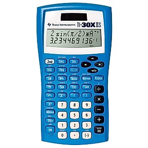 Texas Instruments TI-30XIIS Scientific Calculator, Blue (Renewed)