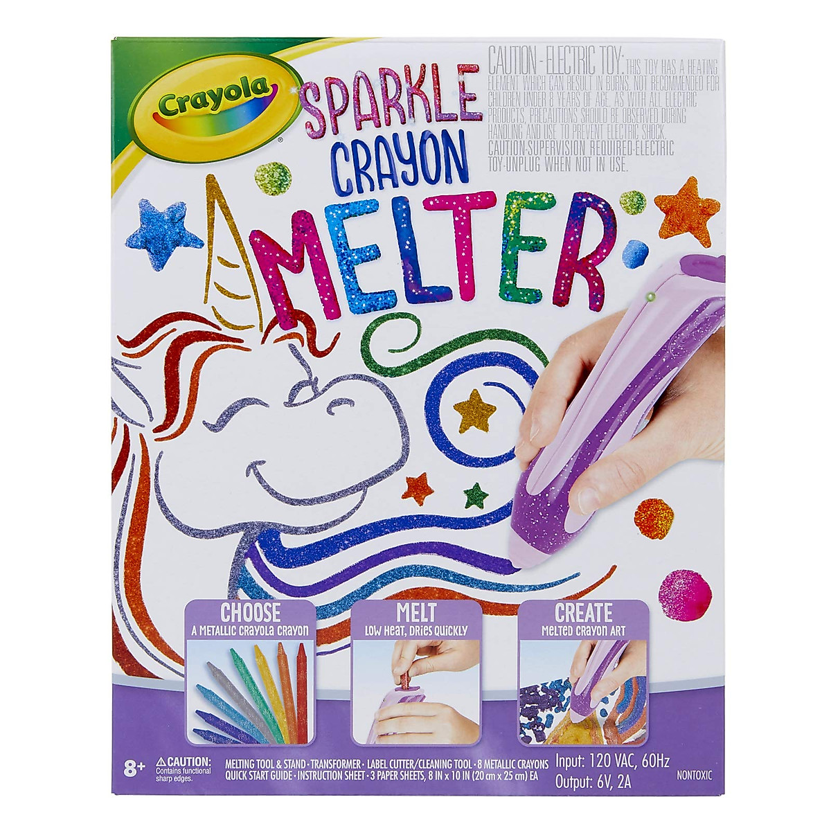 Crayola Crayon Melter Glitter, Crayon Melting Art, Gift for Kids, Ages 8, 9, 10, 11, Multi