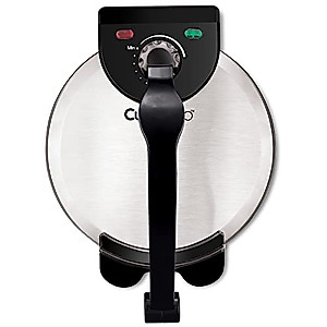 CucinaPro Electric Tortilla Maker - 10" Roti, Flatbread, Non-Stick Cooking Plates with Ready Light and Cord Wrap