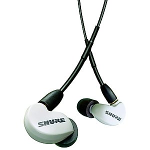 Shure SE215SPE-W-UNI Special Edition Sound Isolating Earphones with Inline Remote & Mic for iOS/Android