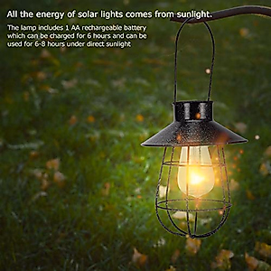 Led Light Decor, Automatical Solar Hanging Light, Waterproof for Home Decoration Gardens, Courtyards, Porches