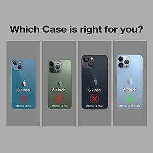 COOLQO Compatible for iPhone 14 Pro Max Case 6.7 Inch, with [2 x Tempered Glass Screen Protector] Clear 360 Full Body Protective Coverage Silicone 14 ft Military Grade Shockproof Phone Cover Clear